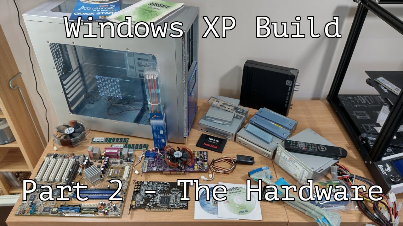 Windows XP build part 2 - The hardware and lighting - YouTube
