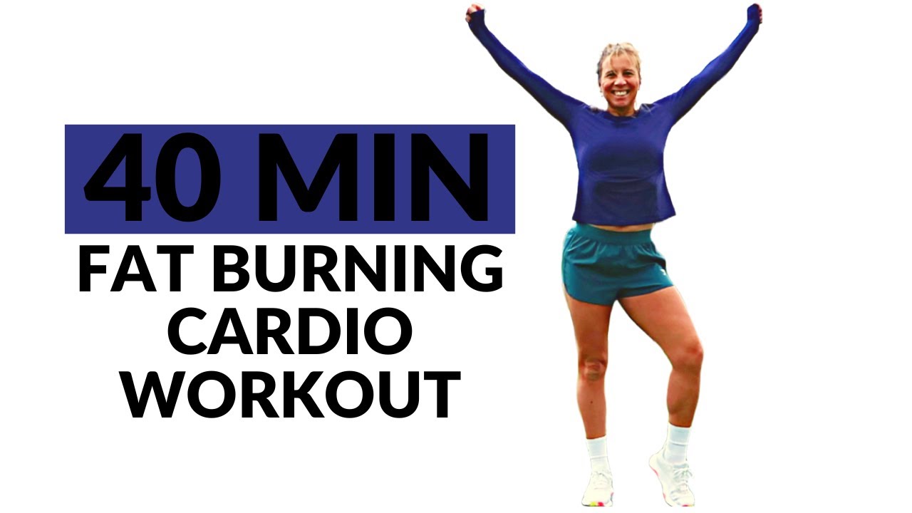 40 MIN FAT BURNING CARDIO Workout (Intense, No Equipment) - YouTube
