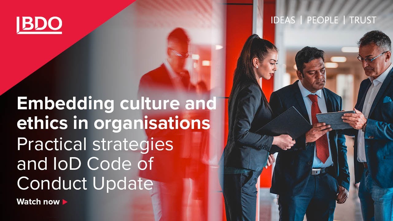 Embedding Culture and Ethics in Organisations: Practical Strategies and ...