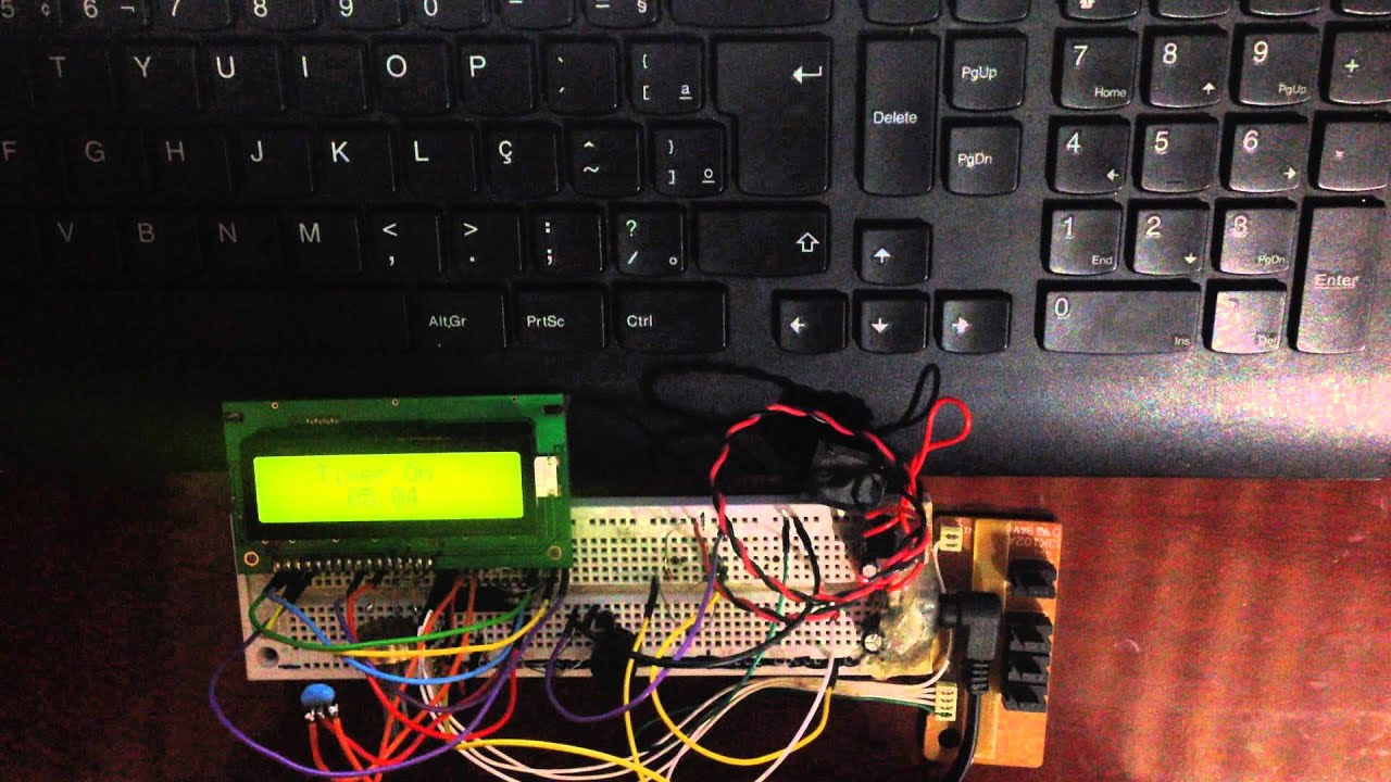 Timer Relay - PIC16F628A - Display 16X2 - YouTube