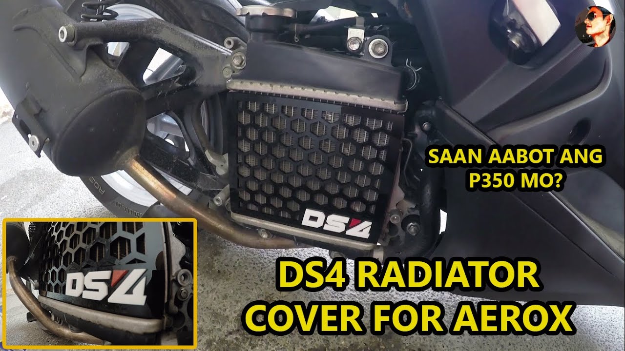 DS4 RADIATOR COVER FOR AEROX | ACRYLIC RADIATOR COVER - YouTube