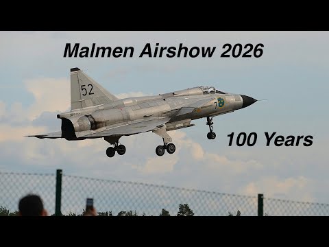 Malmen Airshow 2026 Highlights 4K | 100th year anniversary airshow | Linköping | Flydagarna