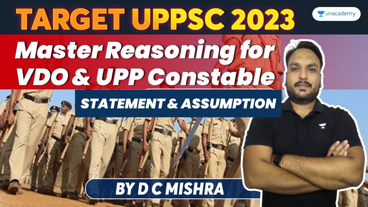 Target UPPSC 2023 | Reasoning | Statement & assumption | D C Mishra ...