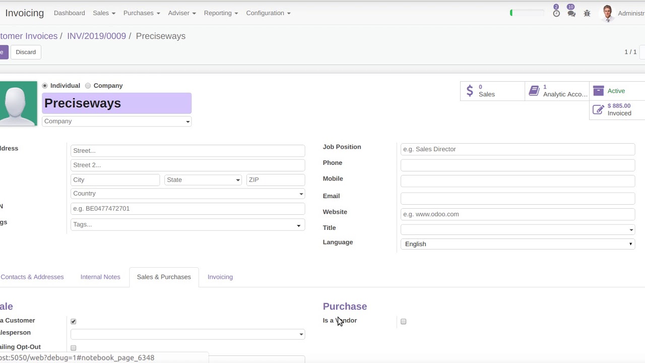 Odoo Partner Ledger - YouTube