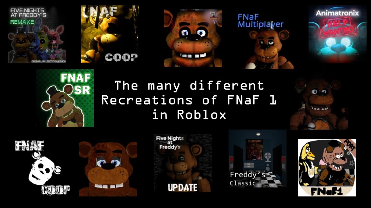 The Many different FNaF 1 Recreations on Roblox - YouTube