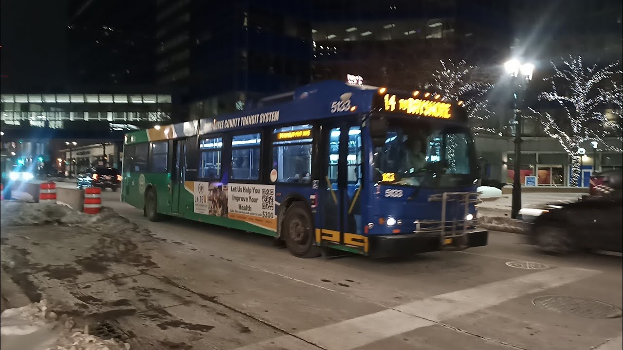 MCTS 2010 New Flyer D40LFR 5133 On Rt 14 Humboldt - Forest Home - YouTube