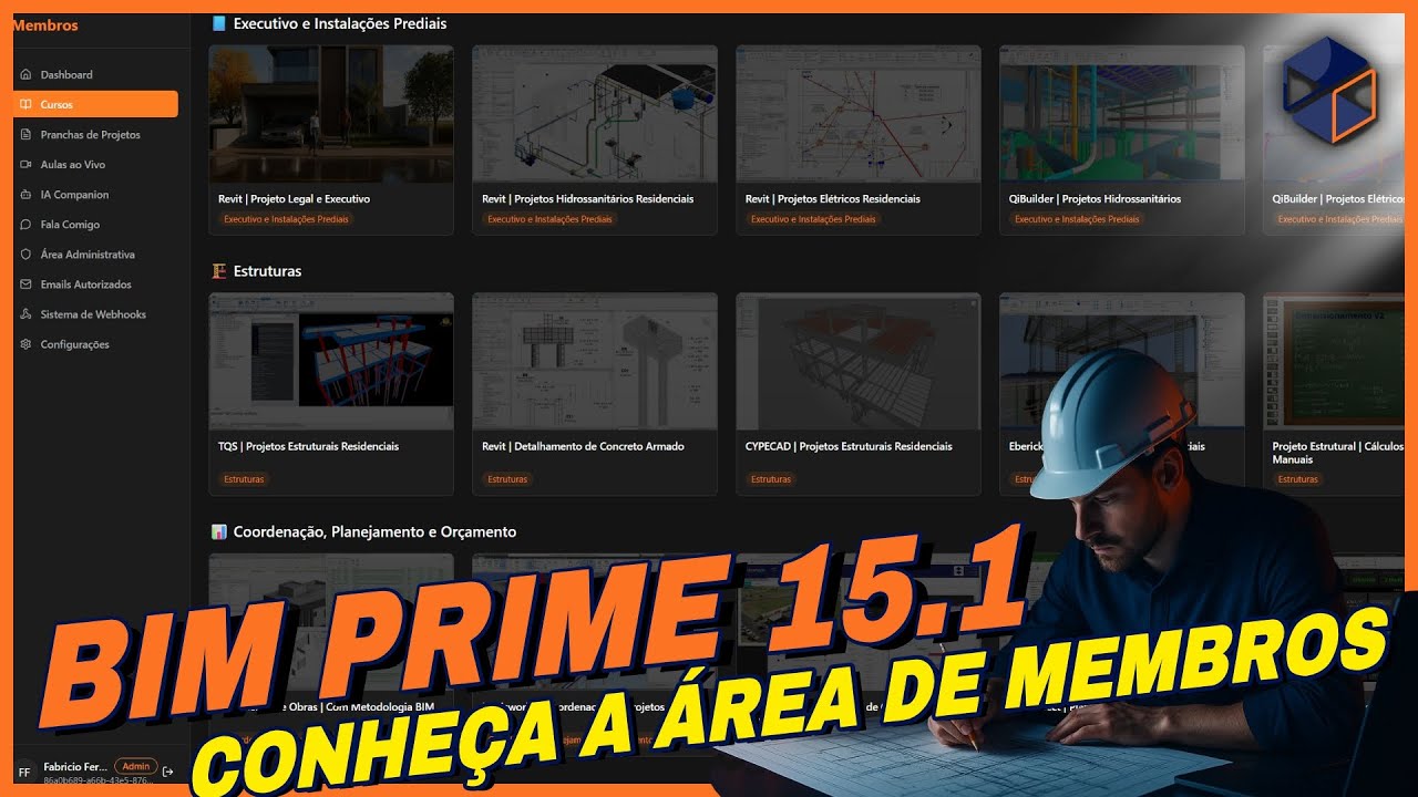 [BIM PRIME 15.1] ÁREA DE MEMBROS PARA ENGENHEIROS E ARQUITETOS! - YouTube