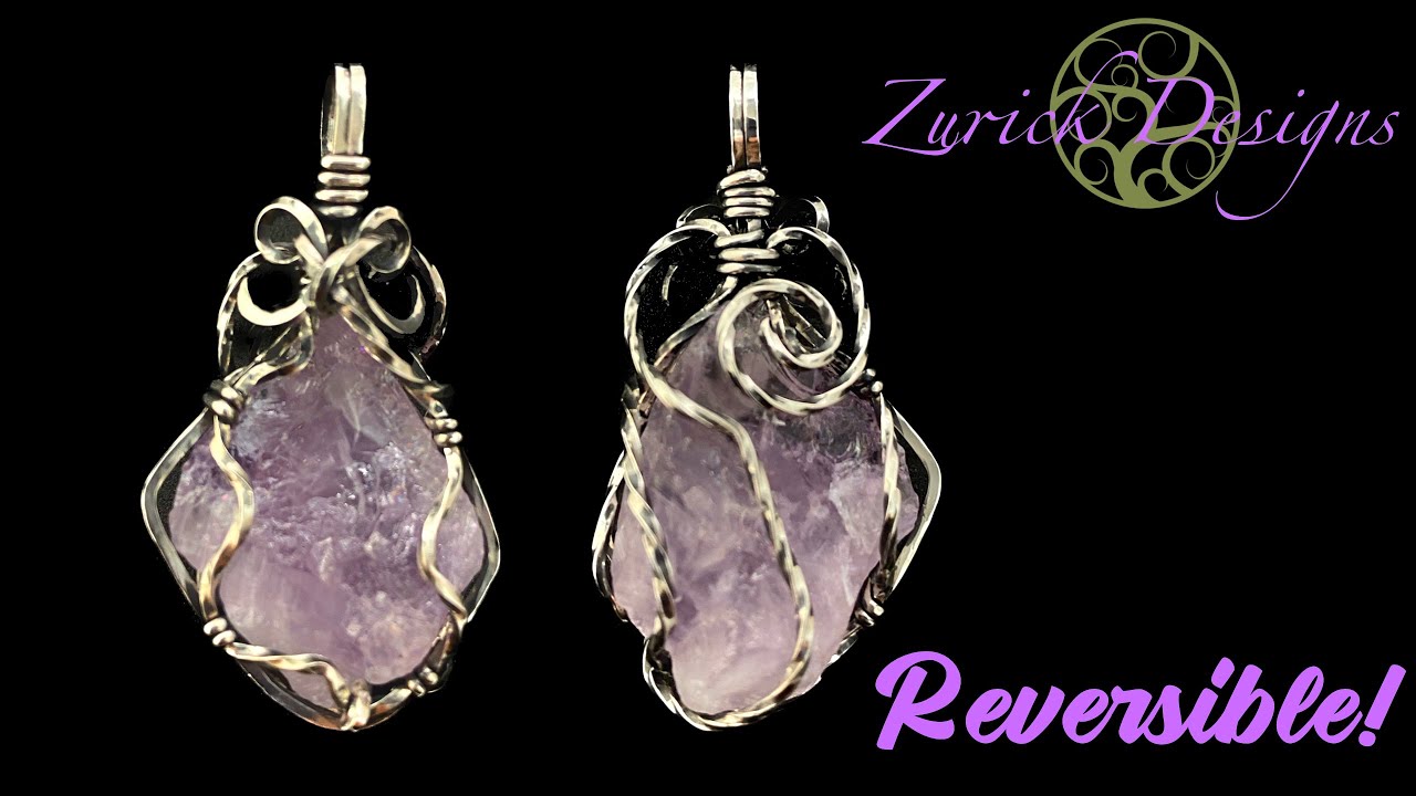 Reversible Free Form Pendant Design For Rocks and Crystals - YouTube