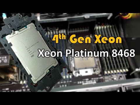 Xeon Platinum 8468 Install on LGA 4677 Socket E1A - YouTube
