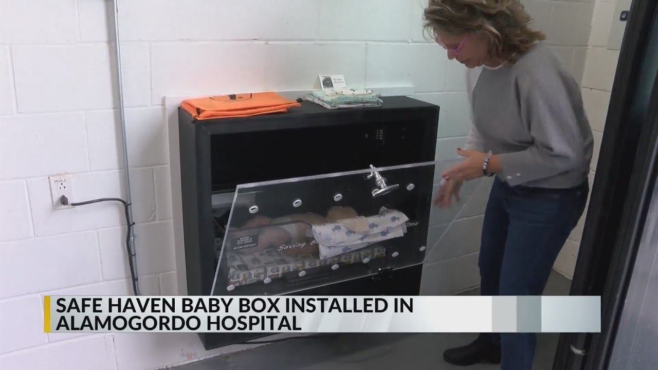 First Safe Haven Baby Box installed at New Mexico hospital - YouTube
