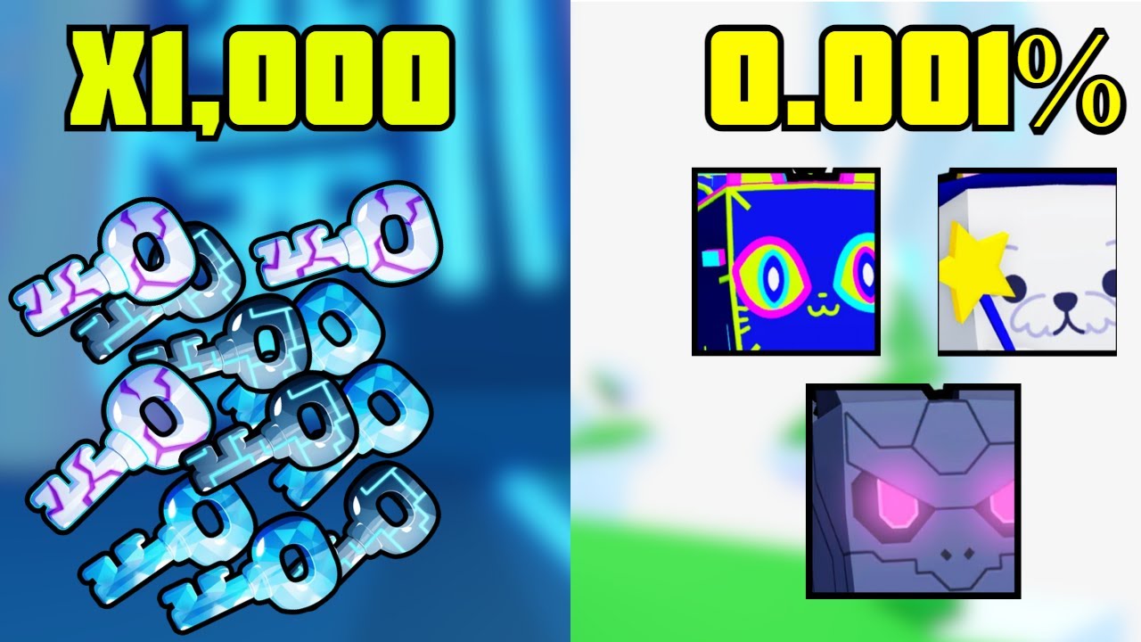 I Used 1000 Keys To Get A HUGE Pet in Pet Sim 99!! - YouTube