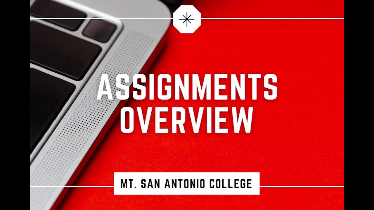 Canvas Assignments Overview - YouTube