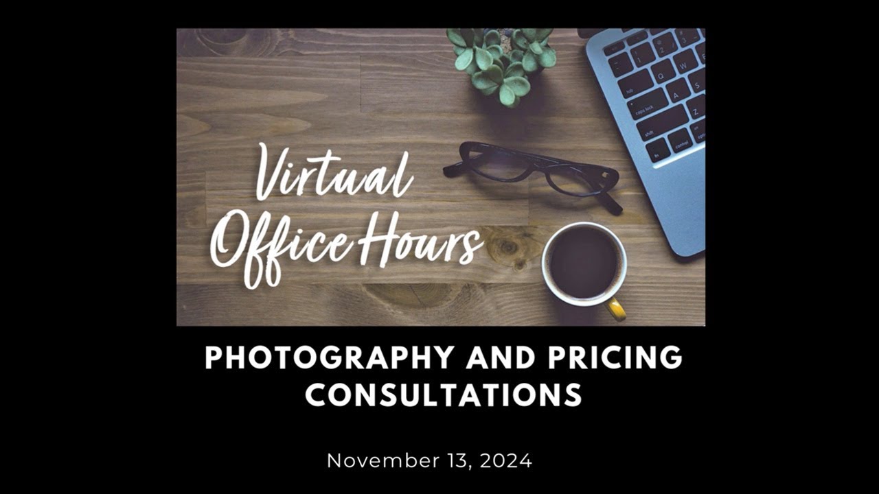 Office Hours: Photography and Pricing Consultations - YouTube