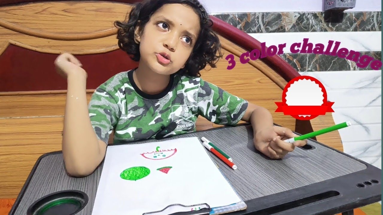 3 colour challenge 🥰🥰🥰 - YouTube