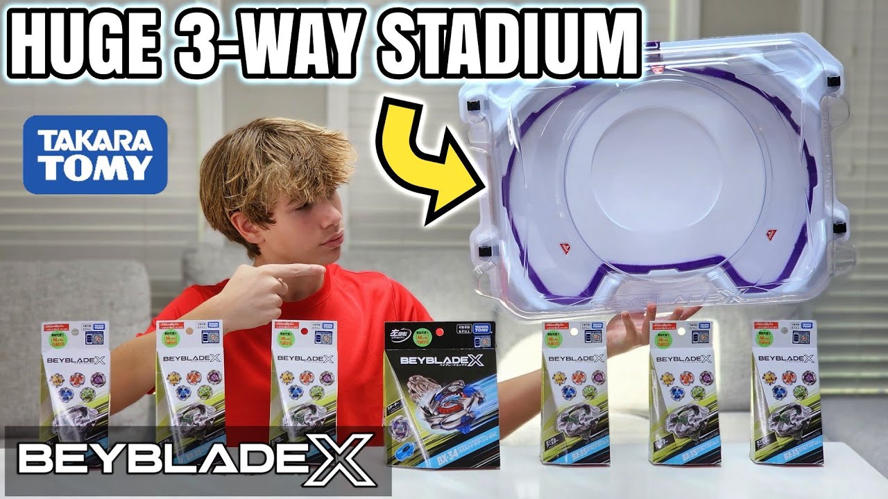 Wide Xtreme Beyblade X (3-Way) Battle Stadium! // Cobalt Dragoon ...
