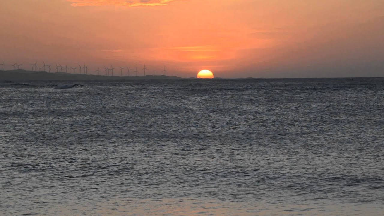 Sunset over Saud Beach + Bangui Windmills - YouTube