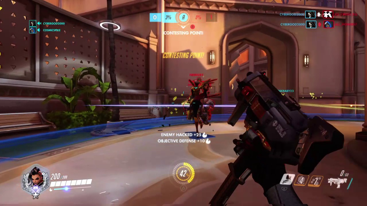 Overwatch: Origins Edition Sombra hacking spree - YouTube