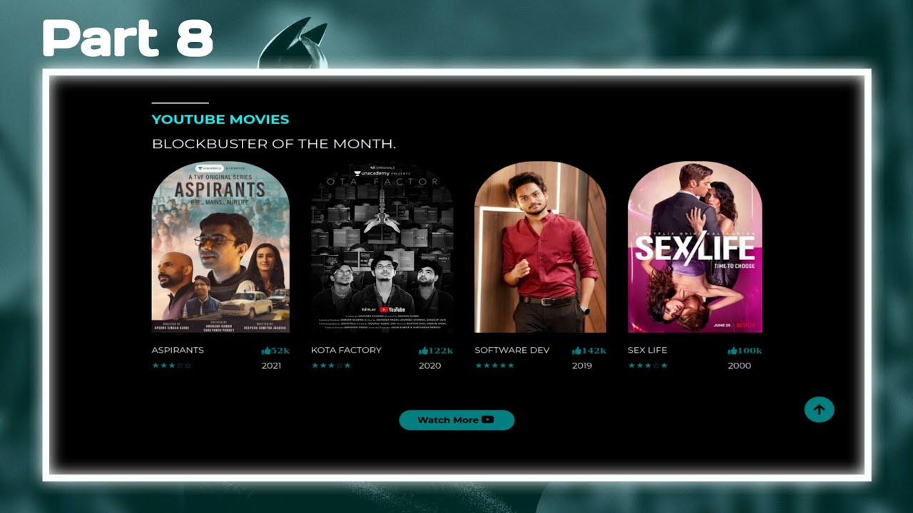 How To Create a Responsive Movie Website Using HTML CSS only | Create a ...