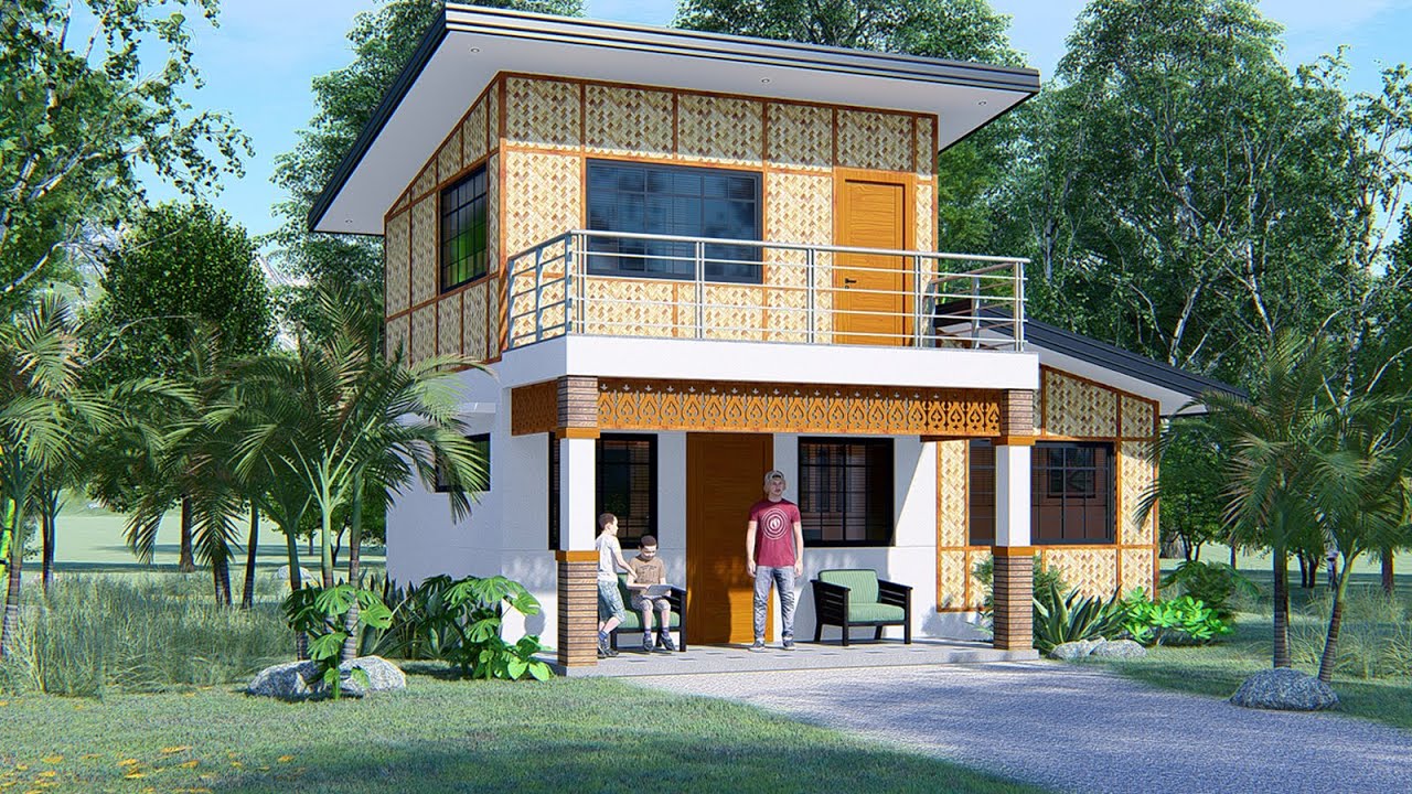 MODERN BAHAY KUBO AMAKAN HOUSE DESIGN l 2 BEDROOM l 5X8M. l NATIVE ...