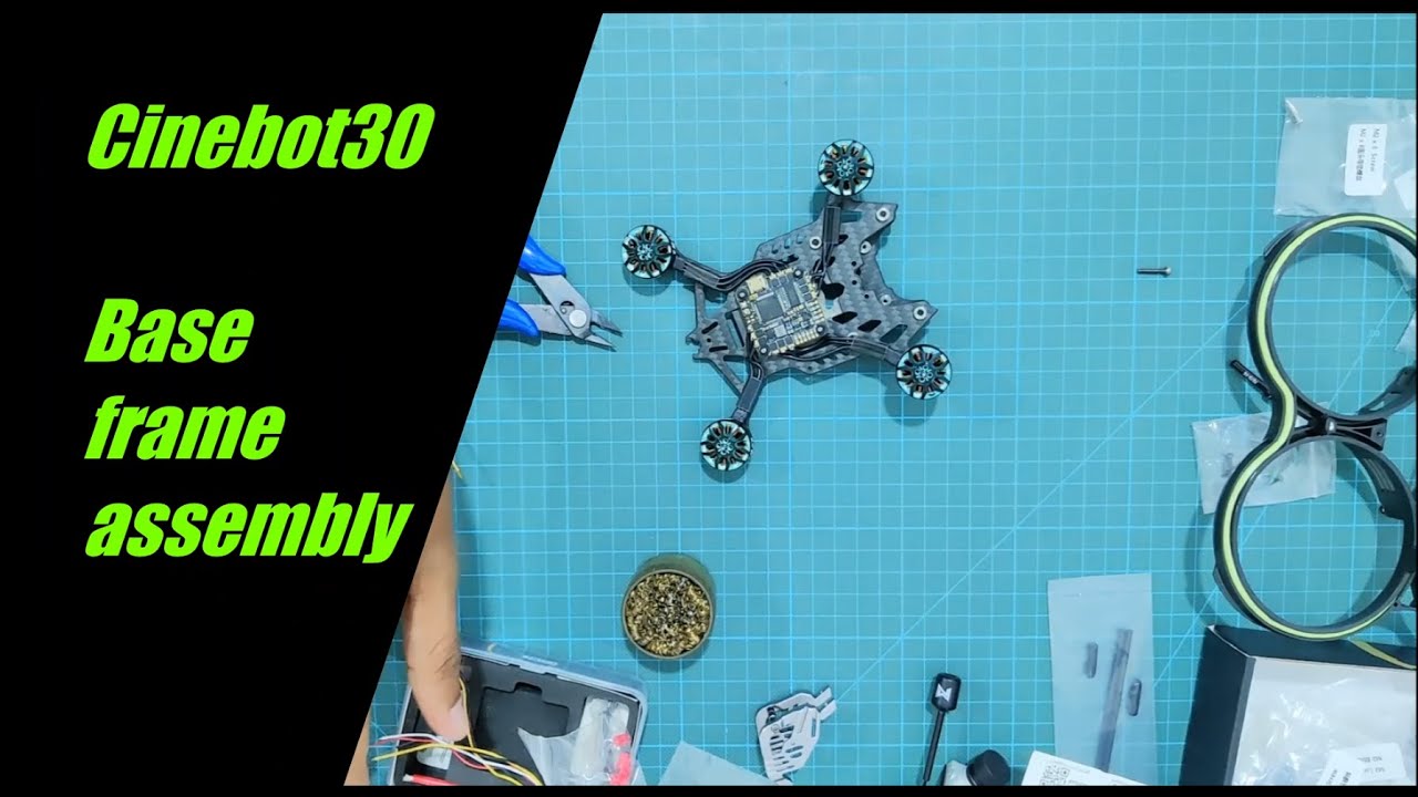 GEPRC CInebot30 5 : VTX+LED +Base frame assembling - YouTube