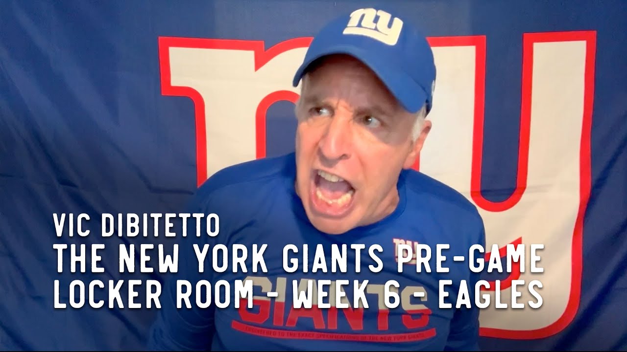 The New York Giants Pre-Game Locker Room - Week 6 - Eagles - YouTube