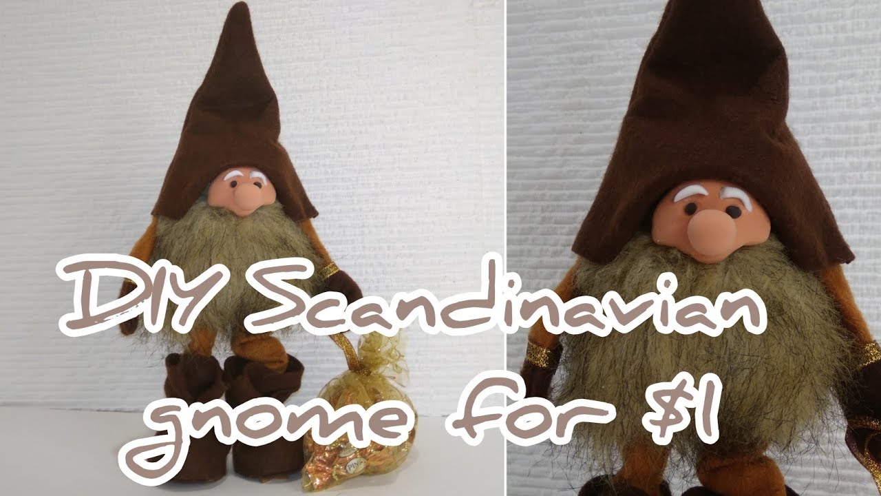 DIY How to make a Scandinavian dwarf for $1 - YouTube