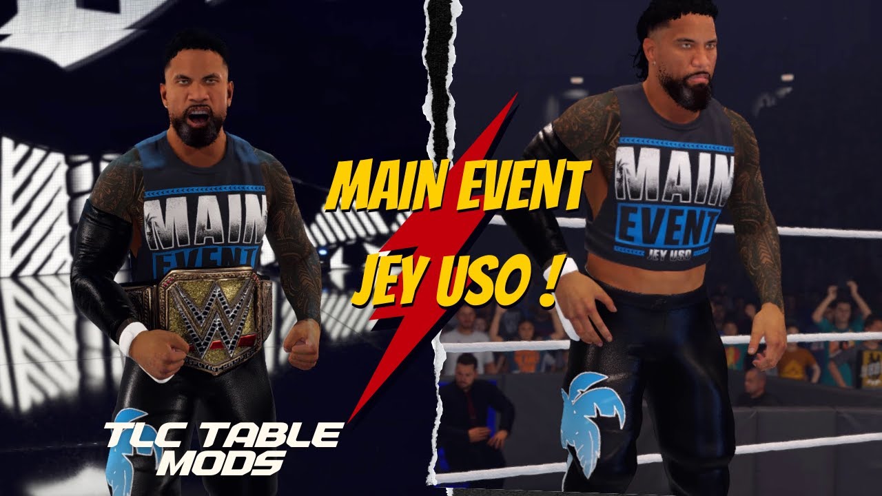 MAIN EVENT JEY USO | NEW RAW UPDATE NEW THEME & GRAPHICS 2K23 PC - YouTube