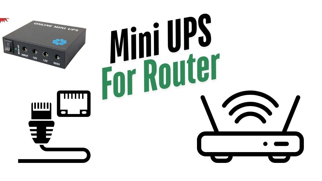 Mini UPS For Router & Onu - YouTube