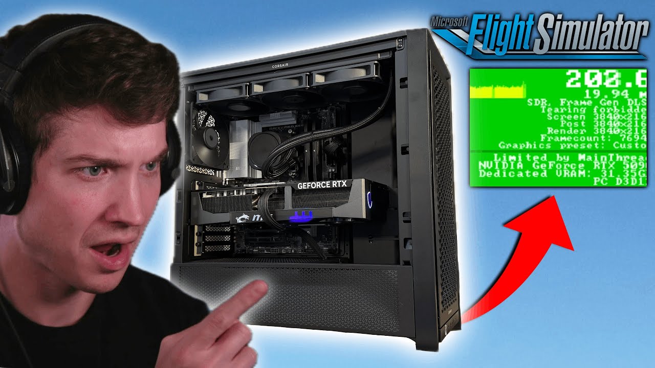 This PC KILLS Microsoft Flight Sim (RTX 5090) - YouTube