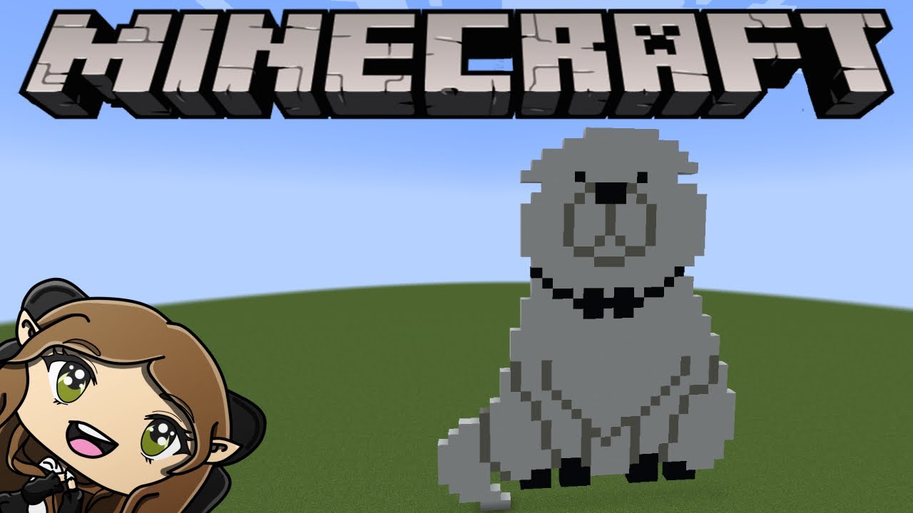 Increíble Pixel Art de Bond, el Perrito de Ania 🐶 en Minecraft - YouTube