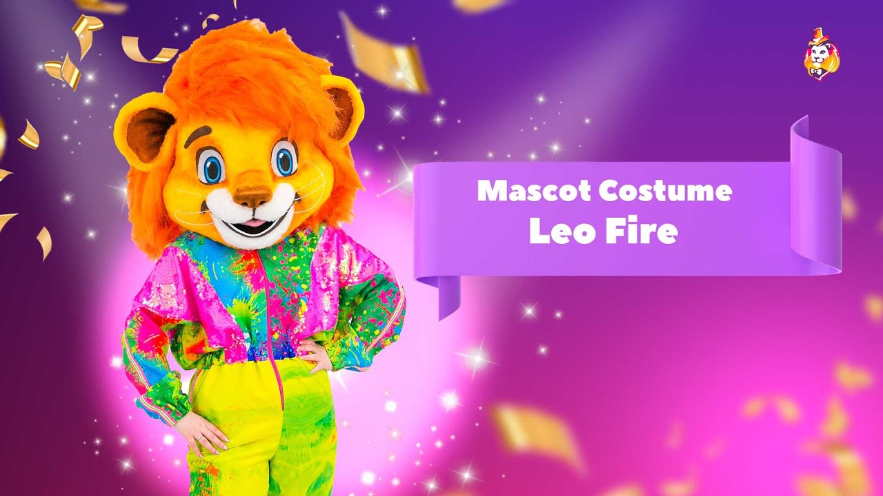 Leo Fire Mascot Costume - YouTube