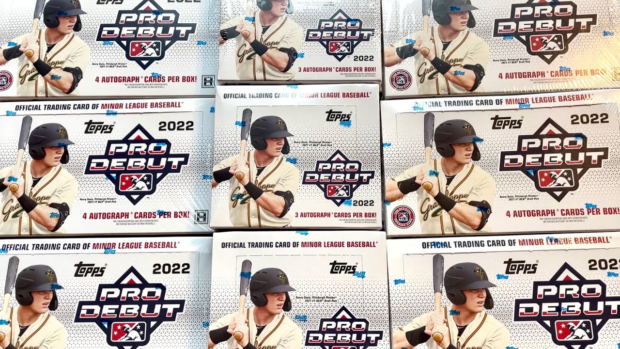 NEW RELEASE! 2022 PRO DEBUT BASEBALL CARDS! 4 AUTOS PER HOBBY BOX ...