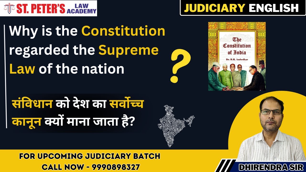 Why is the constitution regarded the supreme law? #stpeterslaw # ...