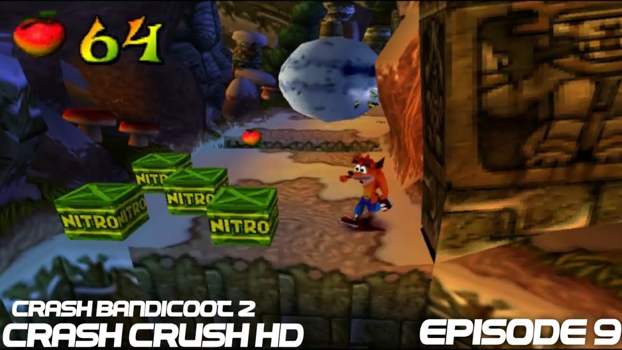 Crash Bandicoot 2 Crash Crush full episode in HD 1080p Ps1 Gameplay ...