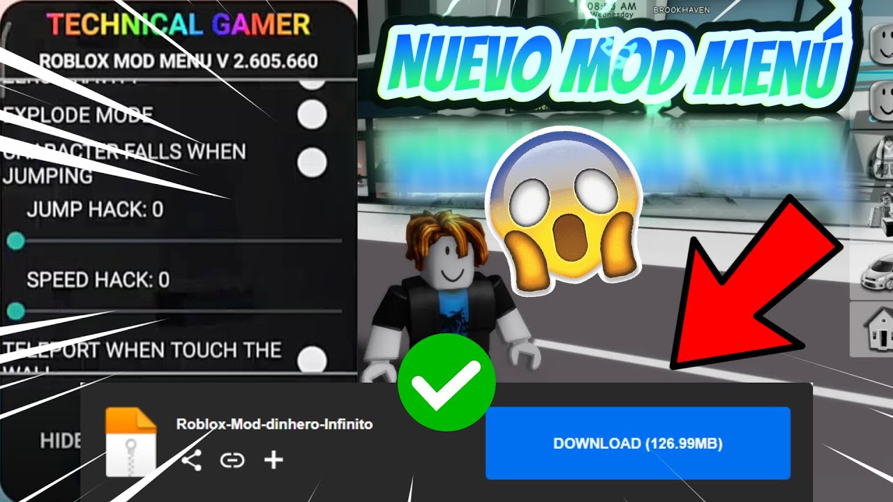 🎮🔥ESTE es el NUEVO!! (Mod Menú) Para ROBLOX 2024!! ¡Robux, Super ...