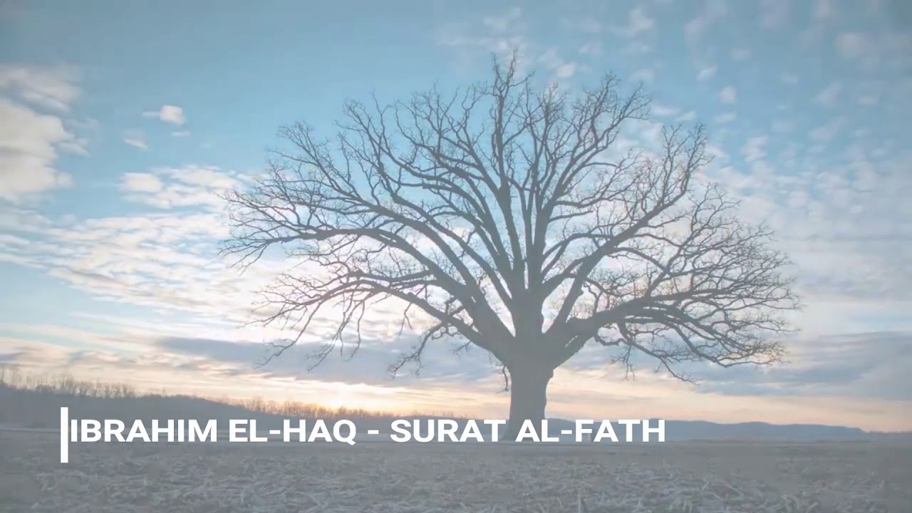 Ibrahim El Haq Surat Alfath - YouTube