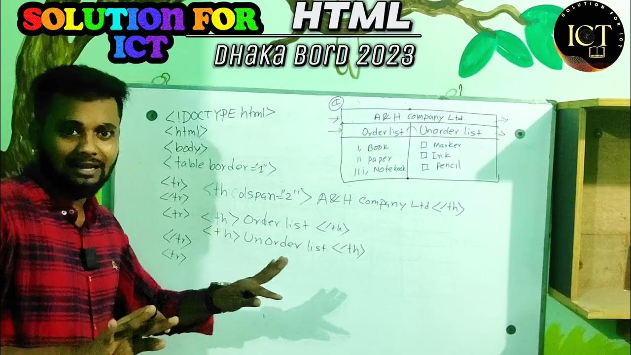 Dhaka board 2023 | HSC HTML | HSC 2023Number System | ICT | HSC |Tanjim Tanvir sir| - YouTube
