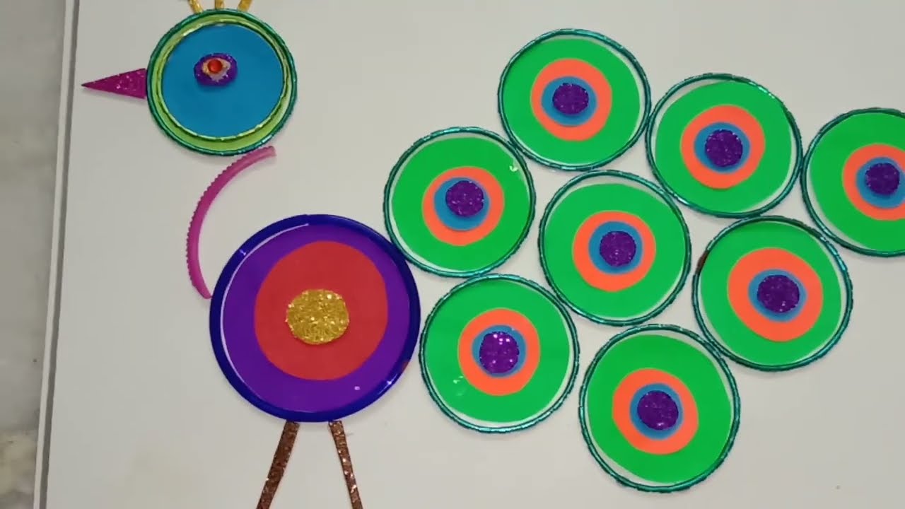 Bangles art for kids / Bangles craft for kids / Art and craft activity ...