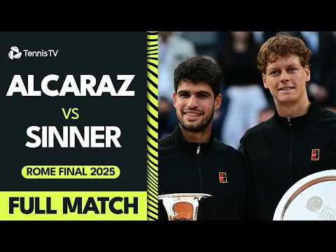 Rome 2025 Final FULL MATCH 🤝 | Jannik Sinner vs Carlos Alcaraz