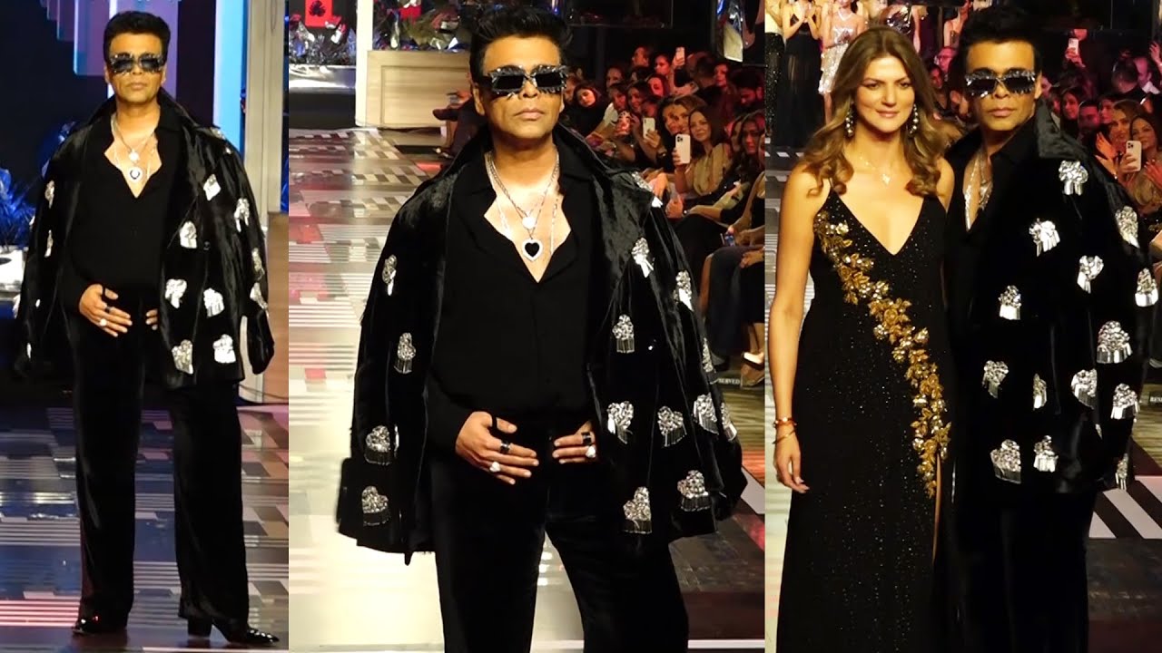 Karan Johar Walks On Ramp At Nandita Mahtani's Show - YouTube
