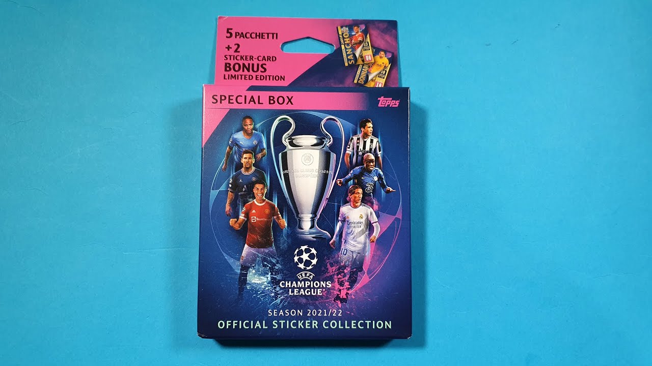 SPECIAL BOX TOPPS UCL STICKER COLLECTION 2021/22 - YouTube