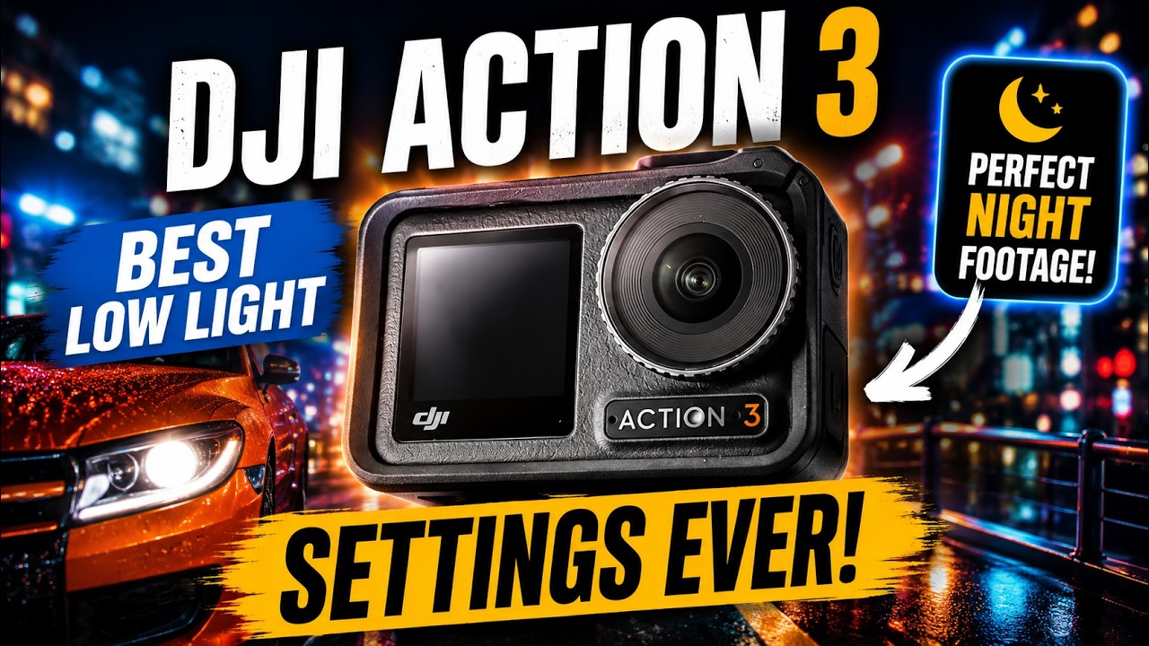 DJI ACTION 3 BEST LOW LIGHT SETTINGS EVER! - YouTube