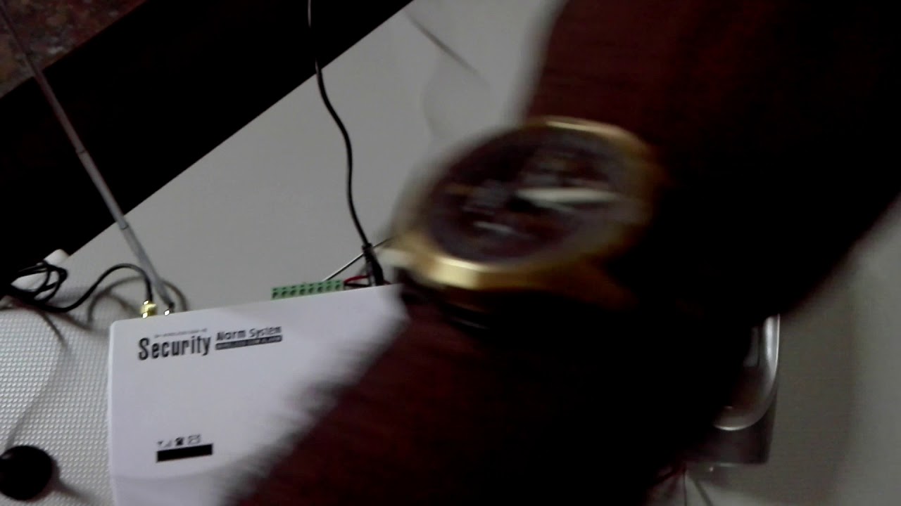 Wired Dg85 connected to wireless gsm alarm - YouTube