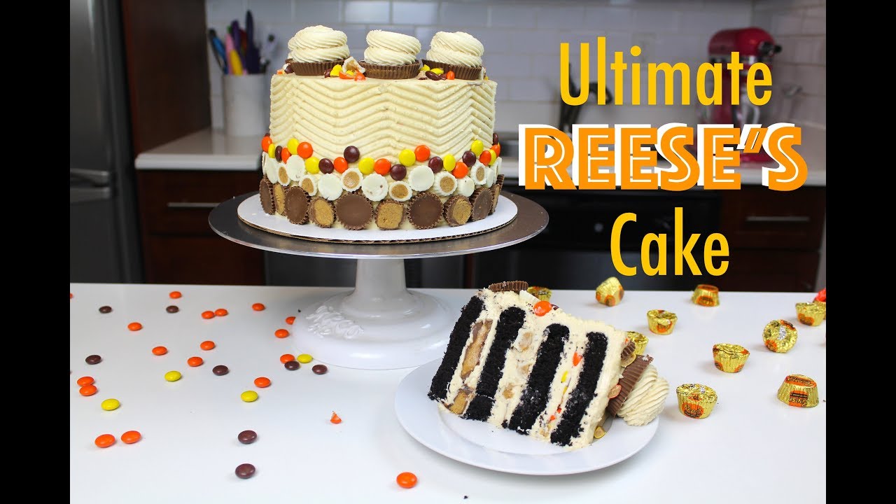 How To Make A Reese's Cake | CHELSWEETS - YouTube