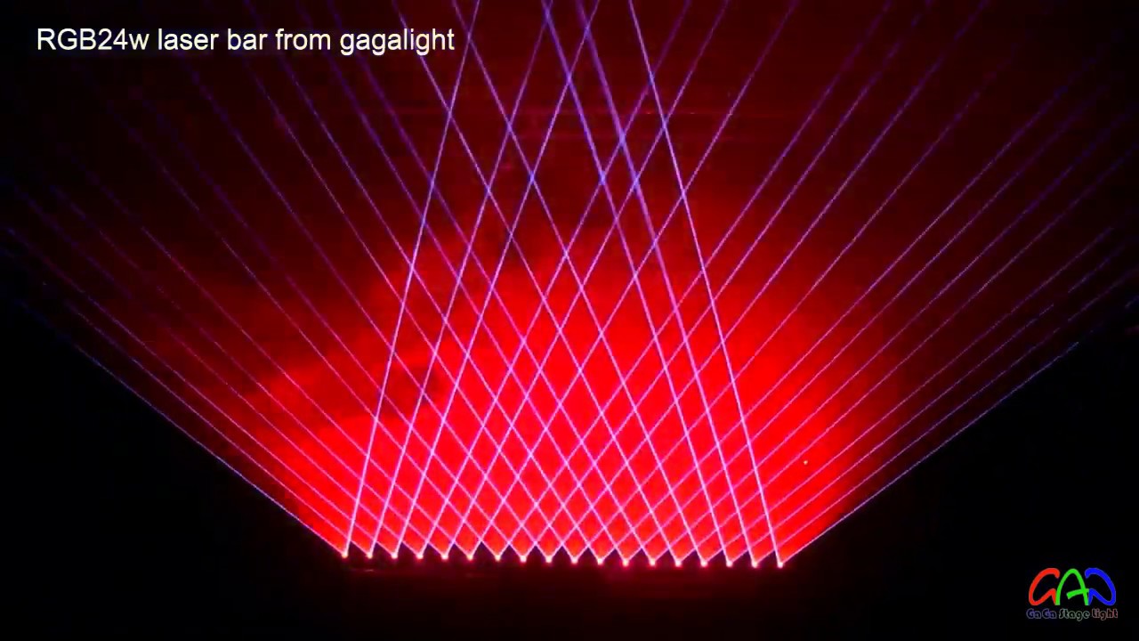 Hot sell RGB24w laser bar / array from gagalight. - YouTube