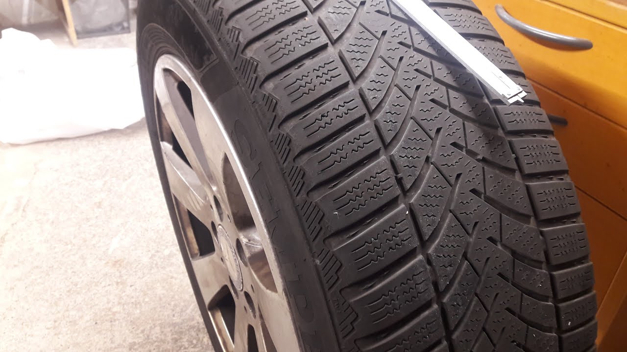 Profiltiefe am Reifen richtig messen / Gesetzliches vs ideales Reifen ...