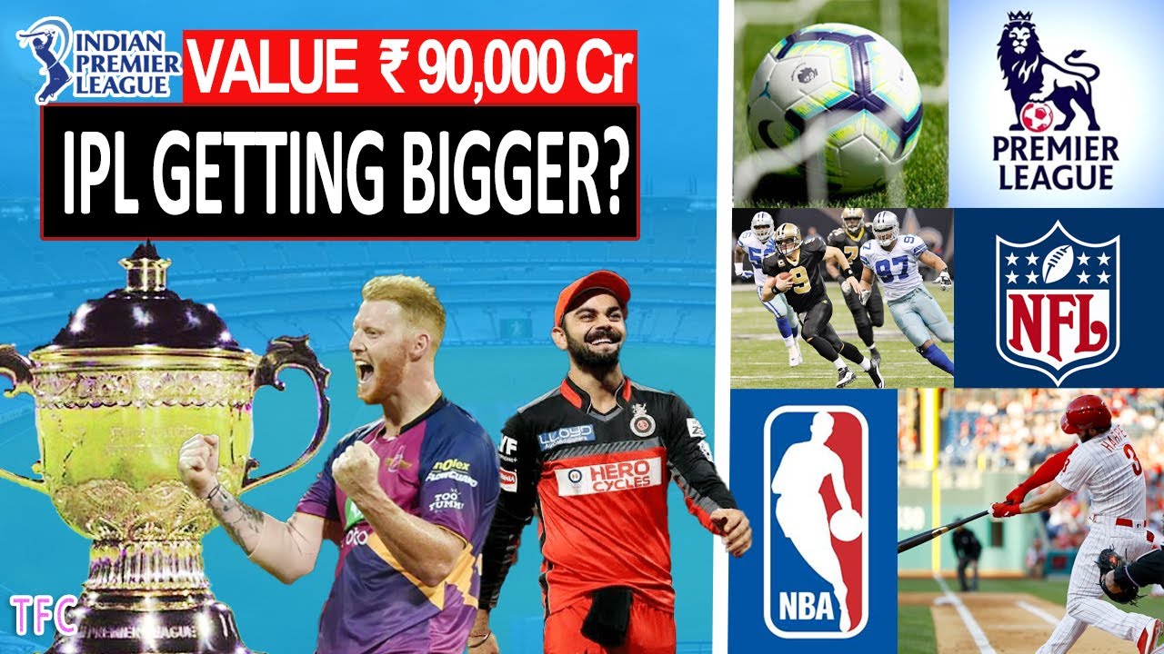 IPL Worth 90 000 Cr Where It Stands With Major Leagues EPL NBA