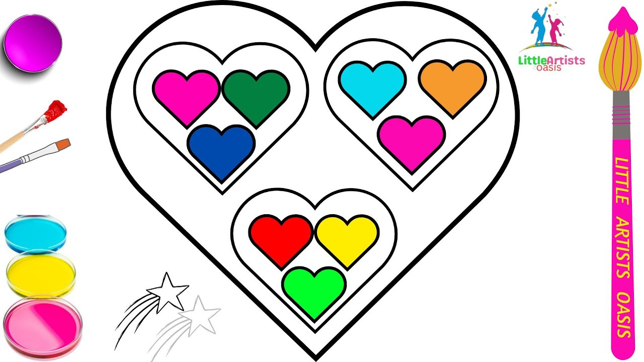 How to Draw a Heart with Step by Step | Easy Heart Drawing for ...