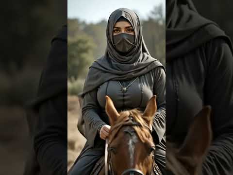 Arab Girl Horse Riding #ArabGirl #HorseRiding #HijabStyle #Bedouin #ViralShorts #AbayaGirls #FYP