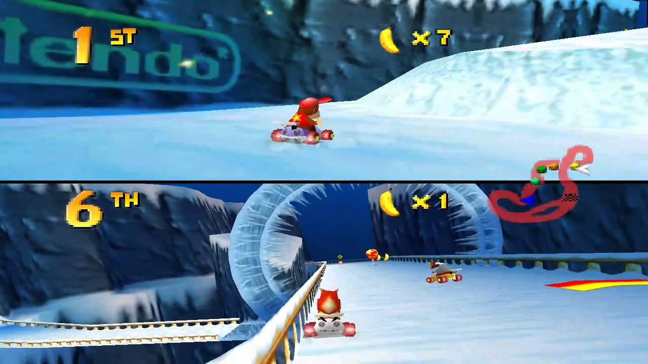 Diddy Kong Racing - Snowflake Mountain | Thropy Race - YouTube